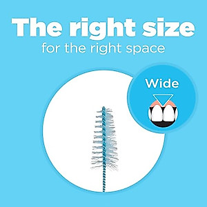 GUM Proxabrush Go-Betweens Refills - Wide - Compatible with GUM Permanent Handle - Reusable Interdental Brushes - Soft Bristled Dental Picks, 16ct
