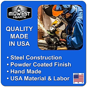 Midwest Hearth Adjustable Rod and Valance Kit for Fireplace Spark Screens (Antique Bronze) Made in USA