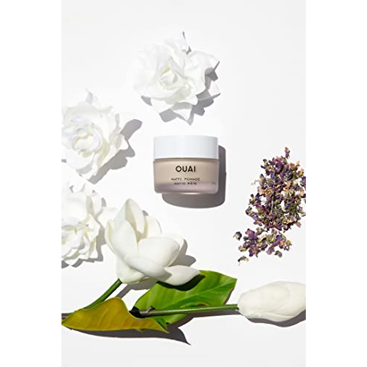 OUAI Matte Pomade. Add Hold, Texture and Separation for an Effortlessly Styled Piecey Look. Control Ends and Create a Matte Finish for Cool yet Casual Hair. Free from Parabens (1.7 oz)