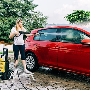 LUISLADDERS Aluminum Working Platform Step Stool Ladder RV Step Supports Up to 500lbs, Anti-Slip Surface & Rubber Feet Camper Step for Motor-Home,Trail, SUV