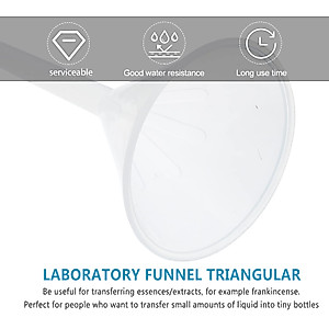 ULTECHNOVO 12pcs Clear Small Mm Perfume Filter Funnels Oils Bottle Cosmetics Funnel Ing Plastic Arts Essential Chemicals Lad Tool for Filling Crafts Laboratory Sub- Experiment