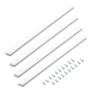 POWERTEC Crosscut Sled Miter Bar for Table Saw Sled, 3/4" x 3/8" x 17" with Predrilled Holes & Screws for Router Table, Bandsaw, Taper Jig, Table Saw Accessories for Woodworking, 4PK (71793)