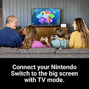 Nintendo Switch (OLED Model) - Neon Blue/Neon Red (Renewed)