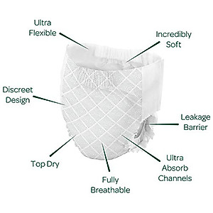 Bambo Nature Premium Dreamy Night Pants: Girls 4-7 years, 60 Count