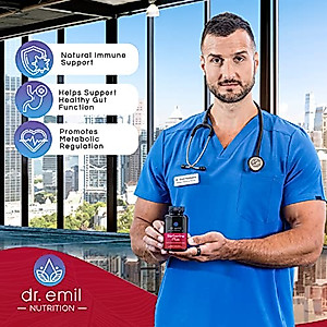 Dr. Emil Berberine 500mg Capsules - Berberine Supplement with Cinnamon MTC Oil Silymarin