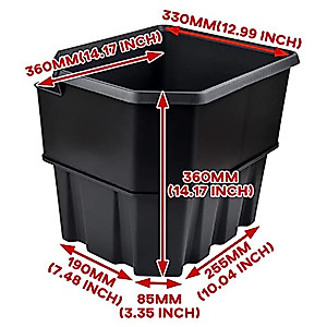 SAUTVS Under Seat Storage Box for Polaris Ranger XP 1000 18-23, Poly Underseat Combined Storage Bin for Polaris Ranger XP 1000 / Crew XP 1000 Diesel EPS Accessories 2018-2023, Replace #2882910