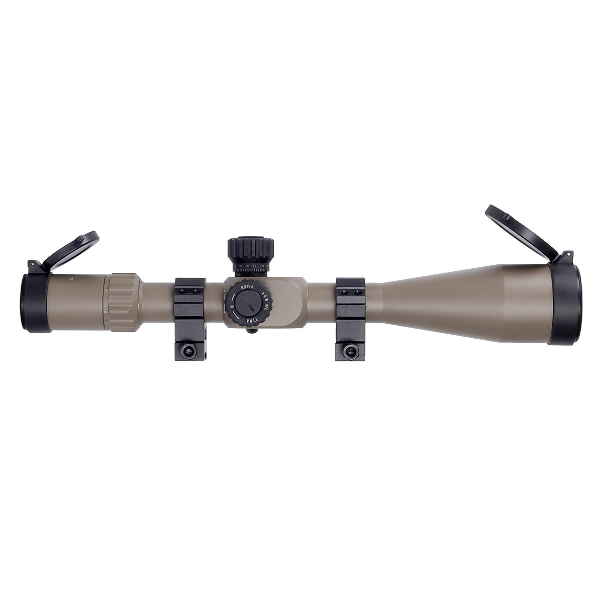 Monstrum G3 6-24x50 FFP Rifle Scope | Flat Dark Earth | Monstrum Rifle Scope Level Bubble | 30 mm Diameter | Bundle