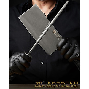 KESSAKU Mini Santoku Knife - 5 inch - Dynasty Series - Razor Sharp Kitchen Knife - Forged ThyssenKrupp German High Carbon Stainless Steel - G10 Garolite Handle with Blade Guard