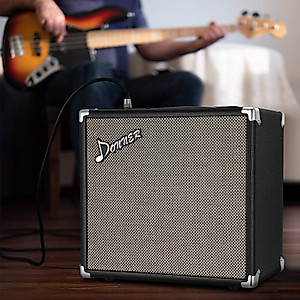 Donner Bass Guitar Amp 30W Electric Bass Combo Amplifier DBA-30 & Electric Guitar Cable 10 ft