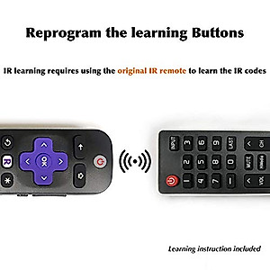 Amaz247 ROKU Remote Works with All Roku Player (Box Shape of Roku) and a Regular TV. Pairing Instruction Included. Does NOT Work with ROKU Stick!!