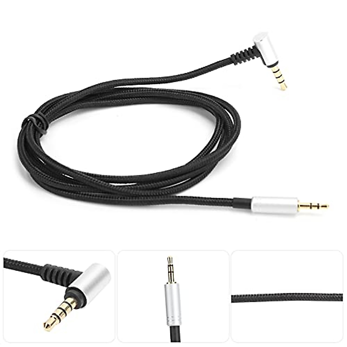 eboxer-1 3.5mm to 2.5mm Male Audio Cable Aux Cord for PS4, for Turtle Beach PX5 PX4 XP500 XP400 X42 Audio Replacement Wire, 1m / 3.3ft, Plug and Play