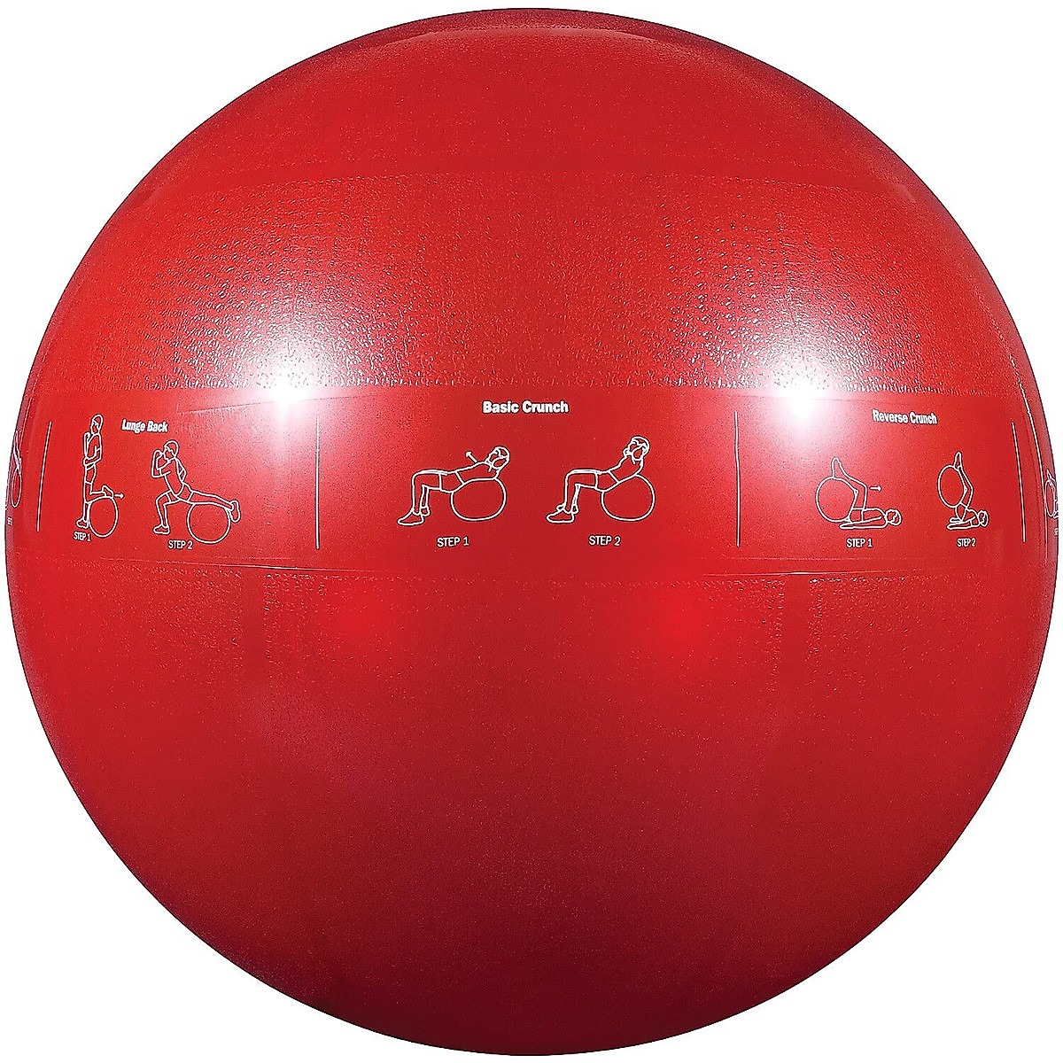 Gofit GF65PRO GF-65PRO Professional Stability 65 Cm Ball And Brook Benten DVD, Red