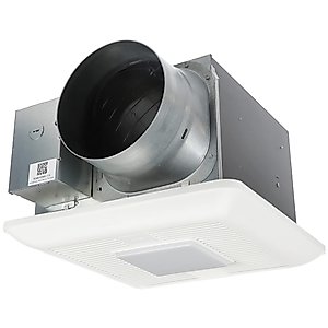 Panasonic FV-1115VKL2 WhisperGreen Select Ventilation Fan with Light and Speed Controls - 110-130-150 CFM - Quiet Ceiling Fan