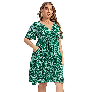 AMZ PLUS Women's Casual, greenf