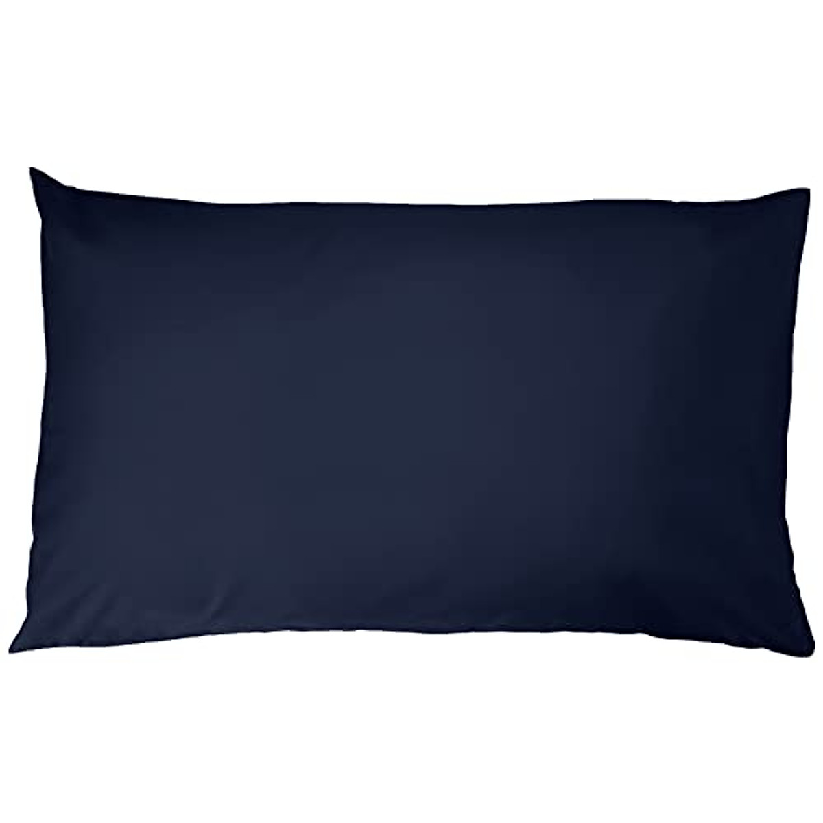 Amazon Basics Microfiber Pillowcase, Set of 2, Navy Blue, 31.5" L x 19.7" W