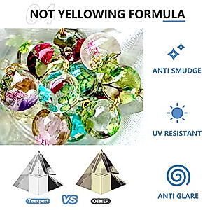 Teexpert Crystal Clear Epoxy Resin Kit 1 Gallon Self-Leveling Coating and Casting Resin, High-Gloss & Bubbles Free Resin and Hardener Kit for DIY Art, Jewelry, Table Top, Molds, Wood 1:1 Ratio