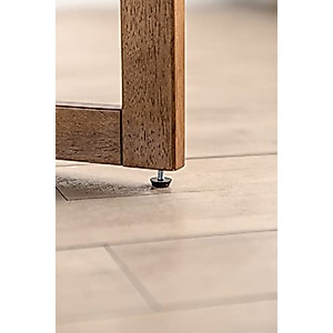 DS-HOMEPORT Round Wood Coffee Table for Living Room, 2 Tier Sturdy Circle Round Coffee Table with Large Storage, Rustic Farmhouse Round Coffee Table, 35.3''Dx17.8''H