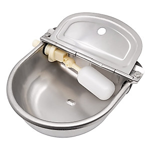 LIUCOGXI Automatic Livestock Waterer Dog Water Bowl Cattle Water Bowl Dog Feeder and Waterer Automatic Cow Drinking Water Bowl Dispenser Stainless Steel Water Trough for Cattle Dog Horse Donkey