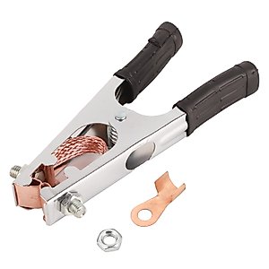 Welding Ground Clamp, 500A Copper Welding Earth Clip Electroplated Ground Clamp Copper Welding Earth Clip for Manual Welder(US Type)