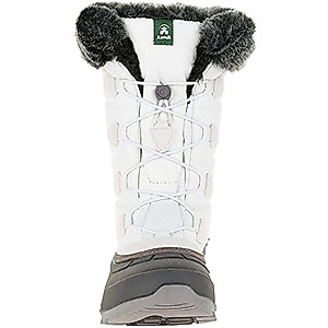 Kamik Women's MOMENTUM2 Snow Boot, white, 8 Medium US
