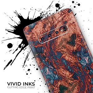 DesignSkinz Liquid Abstract Paint Remix V81 Protective Vinyl Decal Wrap Skin Cover Compatible with The Samsung Galaxy S20 (Screen Trim & Back Glass Skin)