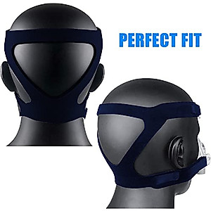 CPAP Mask Headgear Strap, Replacement Universal CPAP Headgear for ResMed Mirage Series & Philips Respironics, CPAP Supplies, Standard(Without Mask)