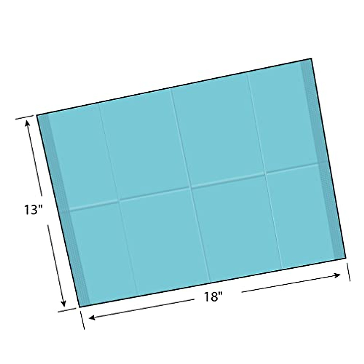 Adenna BIB741B Dental Bibs/Lap Cloths, Blue (Box of 500)