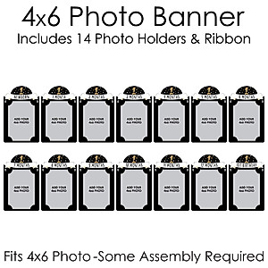 Big Dot of Happiness 1st Birthday Little Mr. Onederful - DIY Boy First Birthday Party Decor - 1-12 Monthly Picture Display - Photo Banner