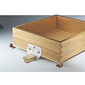 Rockler Hardwood Center Wood Track & Slide Drawer Glides - Drawer Track Features “T” Shaped Design – 23-1/4'' Hardwood Center Drawer Hardware Track - Easy to Install Center Mount Drawer Slides