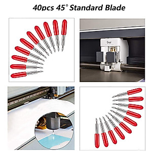 Elefama Fine Point Blades for Cricut Explore Air 2 Air Maker Expression 45 Degree Standard Vinyl Fabric Cutting Knife Blade Replacement for Cricut