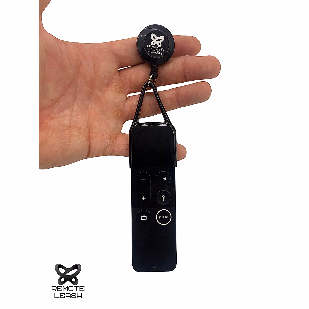 Remote Leash - Retractable Remote Leash, Holder and Mount for Apple TV 4k/4th/5th Generation and Amazon Fire TV Stick remotes | Not for Older Apple TV remotes