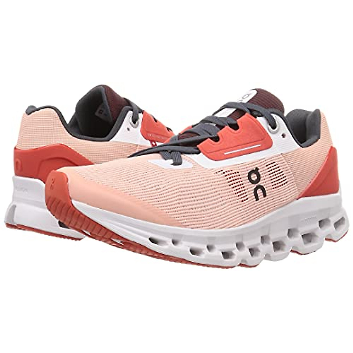 ON Running Cloudstratus Sneaker, 38.5, Red