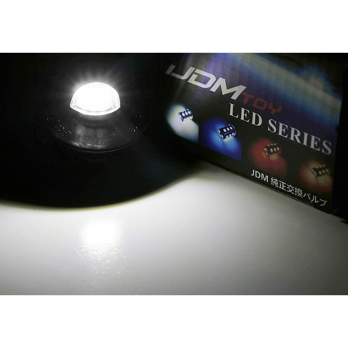 iJDMTOY OEM-Fit 3W Full LED License Plate Light Assembly Kit Compatible with Ford F150 Ranger Raptor Explorer Sport Trac, Powered by 3pcs Xenon White LED Diodes