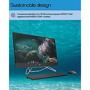 HP All-in-One Bundle PC, 27" FHD Micro-Edge Display, 12th Generation Intel Core i7 Processor, Iris X Graphics, 12 GB RAM, 256 GB SSD, Windows 11 Pro OS, Wi-Fi (27-cb1072, 2022) (Renewed)