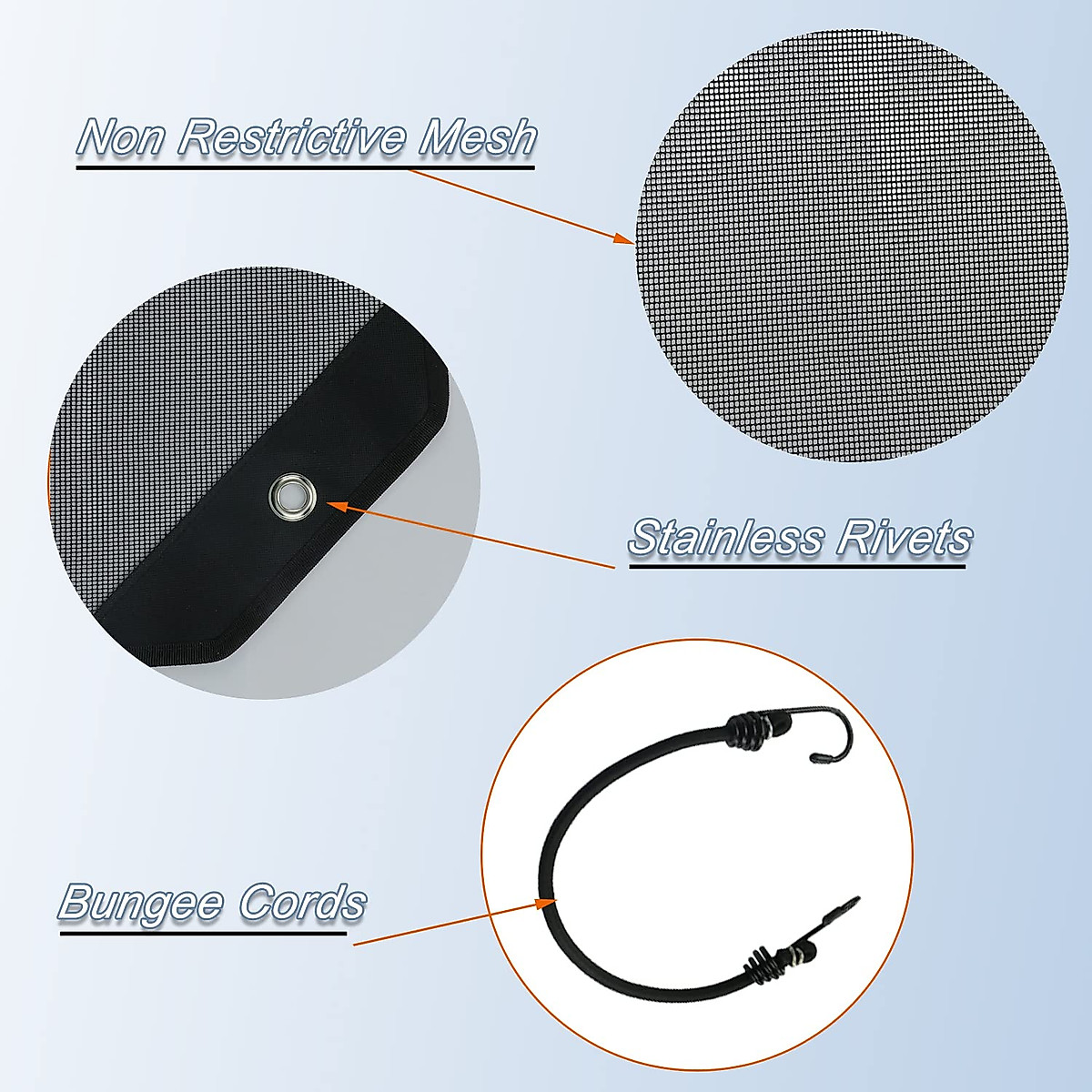 Air Conditioner Cover for Outside Unit, Top Universal AC Mesh Cover for Outside Unit - Protect Your Air Conditioner from Debris and Leaves(Mesh, 36" x 36") Black