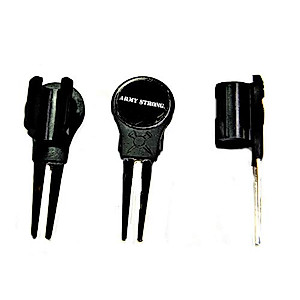Putter Mounted Divot Tool and Ball Marker - (Army)