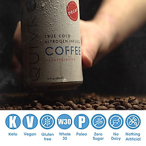 Decaf Nitro Cold Brew Coffee - 12 ounce can - Caffeine-Free - Medium Roast - 12 pack
