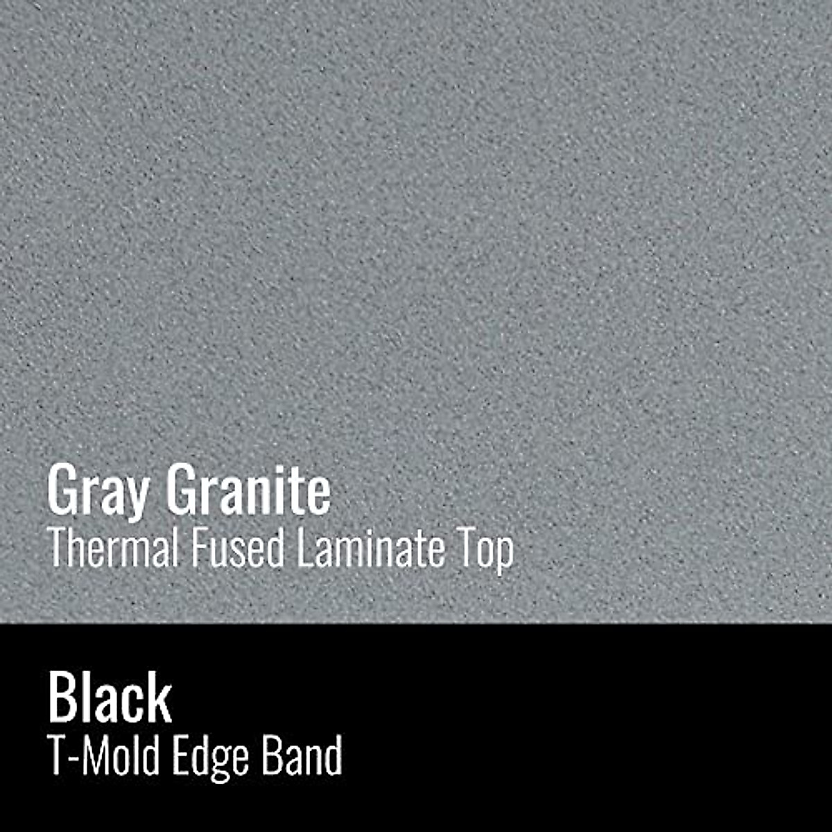 Correll Adj (TFL) Adjustable Height Panel Seminar Training and Classroom Table, Thermal Laminate Top, Folding Off-Set Legs, Made in The USA, 24"x96", Gray Granite