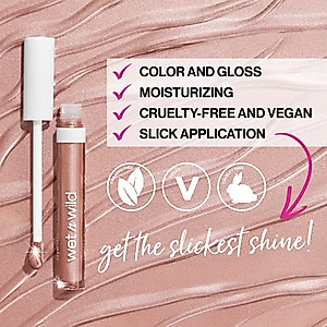 wet n wild Mega Slicks Lip Gloss | Long Lasting | Hyaluronic Acid | High Shine | Crystal Clear