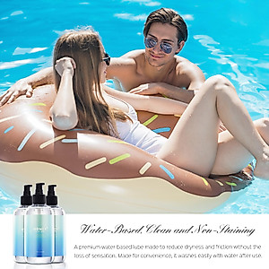 Water Based Personal Lubricant Parabens Free - Clean and Non-Staining, Silky Smooth, Latex Compatible Sex Lube for Men, Women and Couples Pleasure-Enhancing (8 Fl Oz)