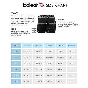 BALEAF Men's 3D Padded Bike Shorts Cycling Underwear MTB Liner Road Biking Bicycle Clothes Grey XXL