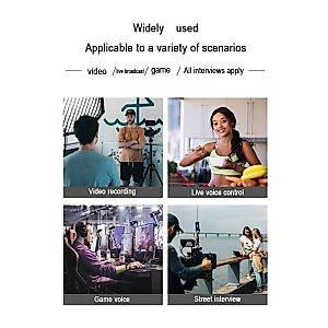 PewAs for USB Professional Lavalier Microphone for PC, Computer, Mac, Laptop, YouTube, Skype, Recording, Podcasting, Gaming Lavalier Microphone 【9.8ft】