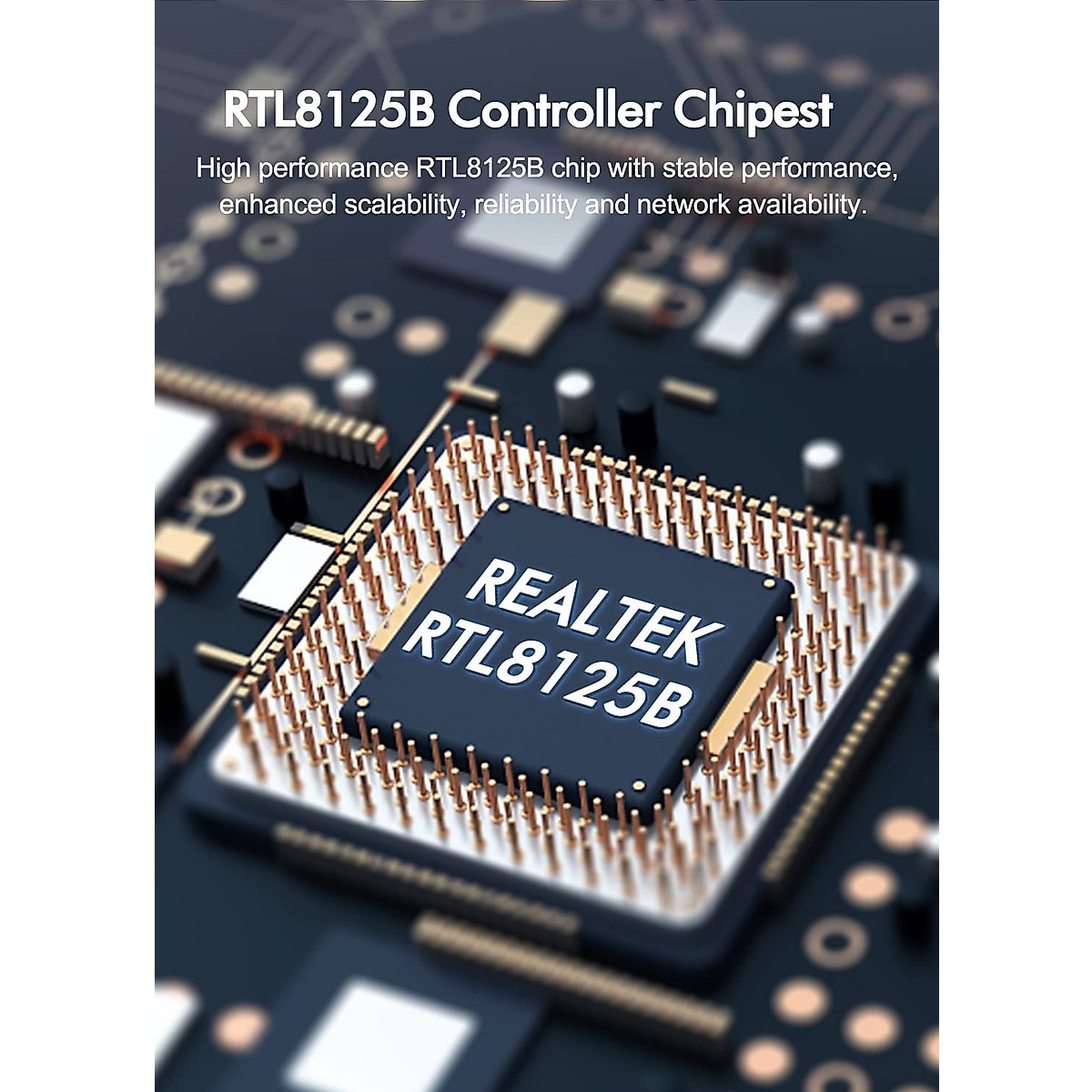 2.5Gb PCIe Network Card, NICGIGA 2.5 Gigabit Ethernet Interface Adapter, with Realtek RTL8125B, 2.5G NIC Compliant Windows/Linux/MAC OS