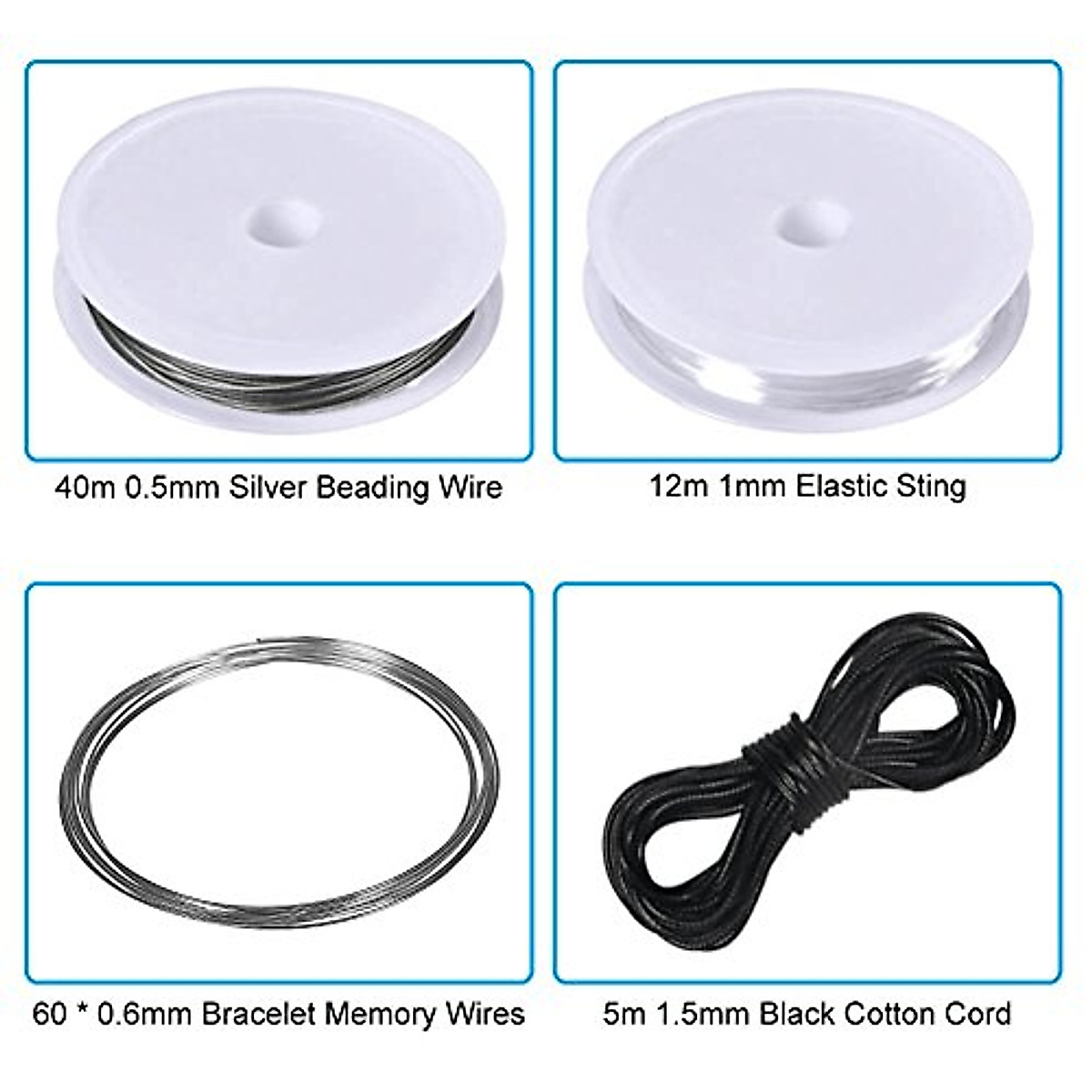 PAXCOO Jewelry Making Supplies Kit - Jewelry Repair Tool with Accessories Jewelry Pliers Jewelry Findings and Beading Wires for Adults and Beginners