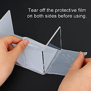 Fixwal 6pcs 2 Set Acrylic Risers for Display Clear Acrylic Riser Display Stands Acrylic Display Risers for Show Funko Pop Figures, Cupcake, Jewelry, Toys, Perfume and More