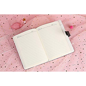ZXHQ Constellation Starry Sky Diary with lock Secret Diary for Girls and women, Refillable Personal Journal with Lock A5
