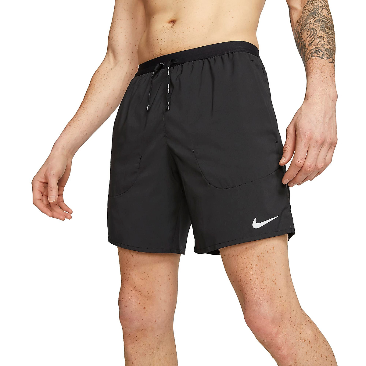 Nike Dri-FIT Flex Stride Men's 7" Brief Running Shorts (as1, Alpha, x_l, Regular, Regular, Black)