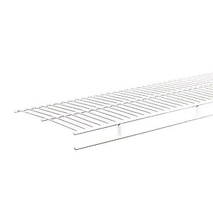 ClosetMaid 1361 Shelf and Rod Wire Shelf, 6-Feet X 12-Inch, White
