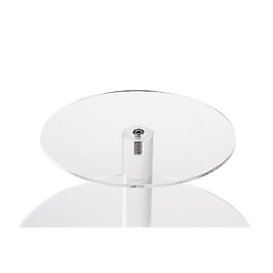 YestBuy 4 Tier Cupcake Stand, Acrylic Cupcake Tower Stand, Premium Cupcake Holder, Clear Cupcake Display Tree Tower Stand for 52 Cupcakes, Display for Pastry Wedding Birthday Party (4 Tier Round)