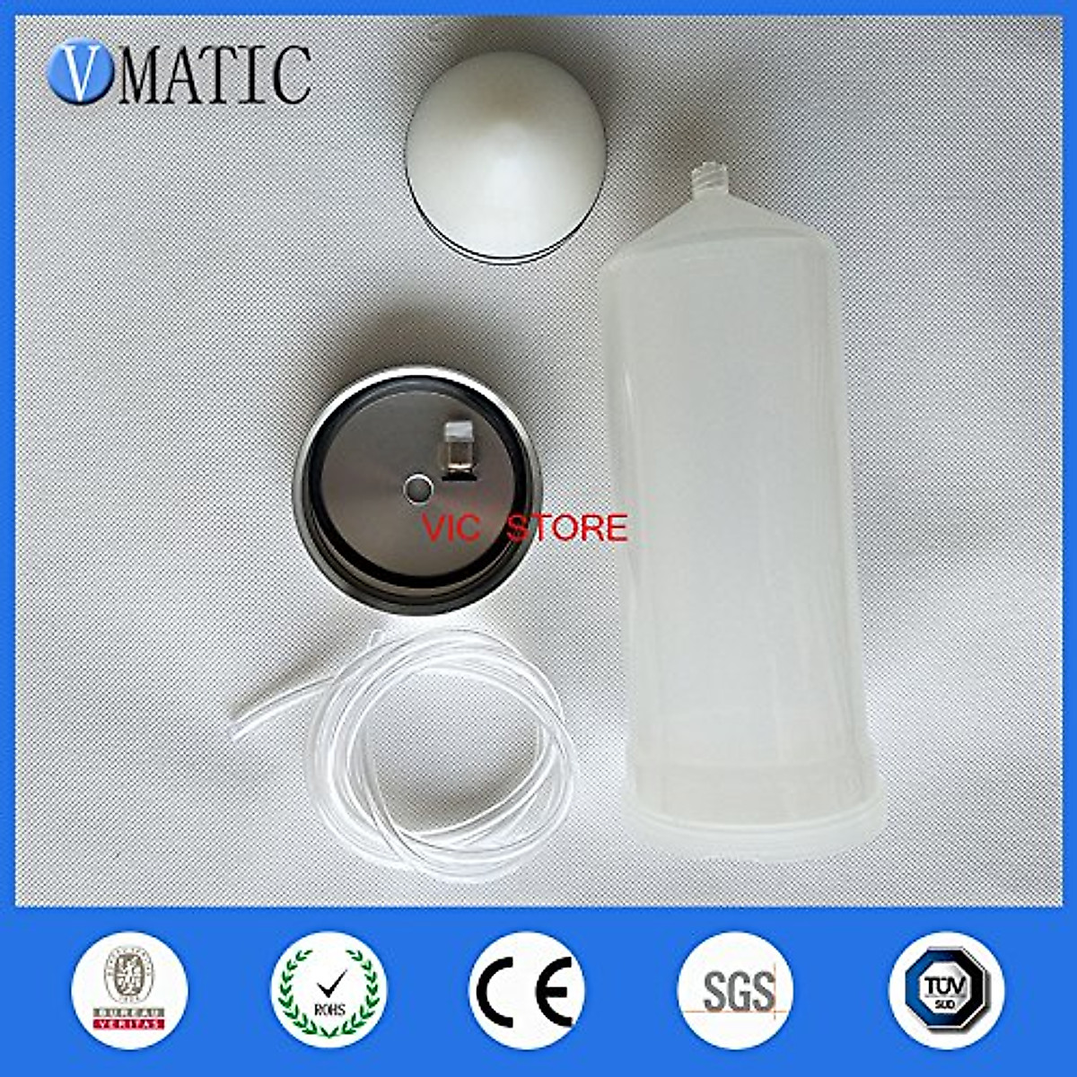 Quality 500Cc 500Ml Luer Lock Tip Plastic Dispenser Dispensing Syringe Barrel With Piston & Adapter Set